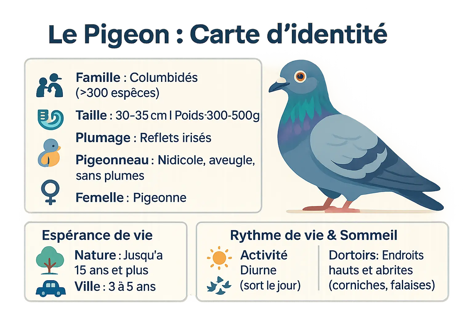 ᐅ Pigeon : tout connaître de A à Z sur cet oiseau - ICCGOV