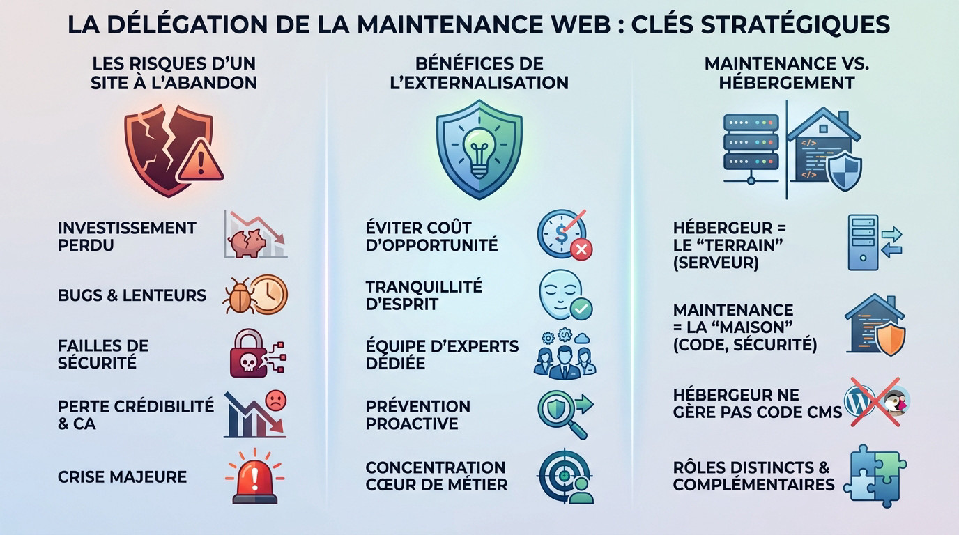 Agence de maintenance de site web | Expert & réactif 2026