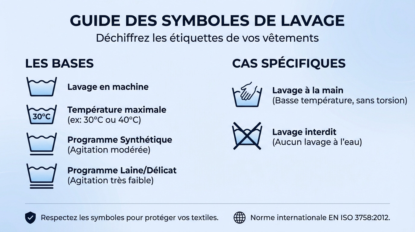 Symbole machine a laver - Guide complet et mémo